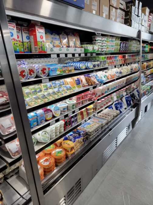 ALL STAINLESS STEEL SELF-CONTAINED OPEN MERCHANDISER - NDG North America